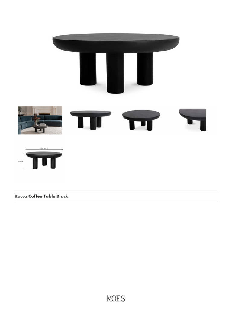 Rocca Coffee Table Black | PDF | Wax | Concrete