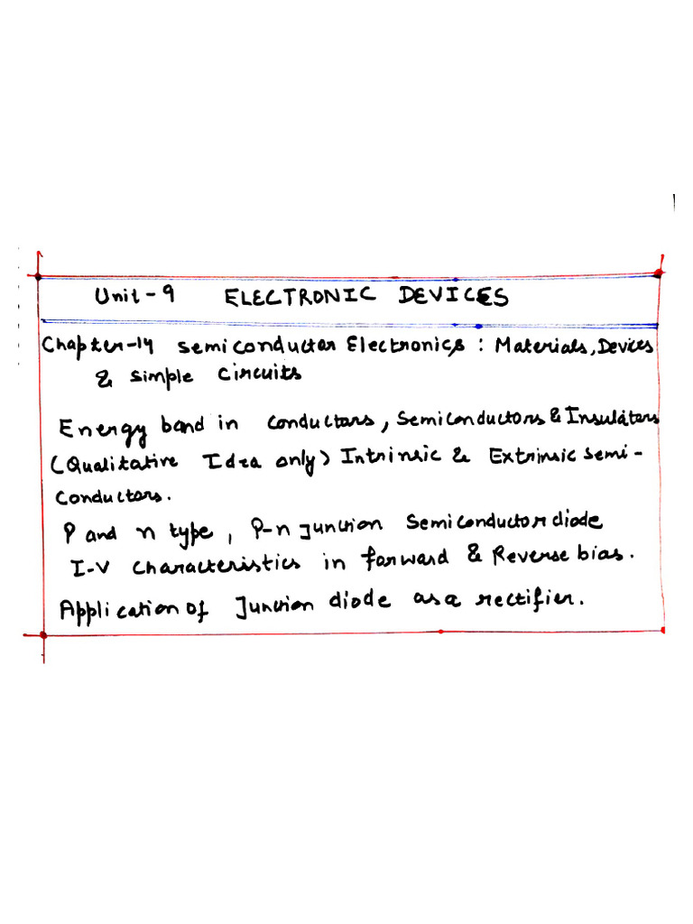 Semiconductor Hand Written Notes | PDF
