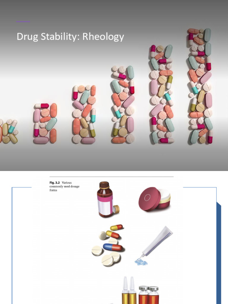 Drug Stability and Rheology Overview | PDF | Rheology | Chemistry