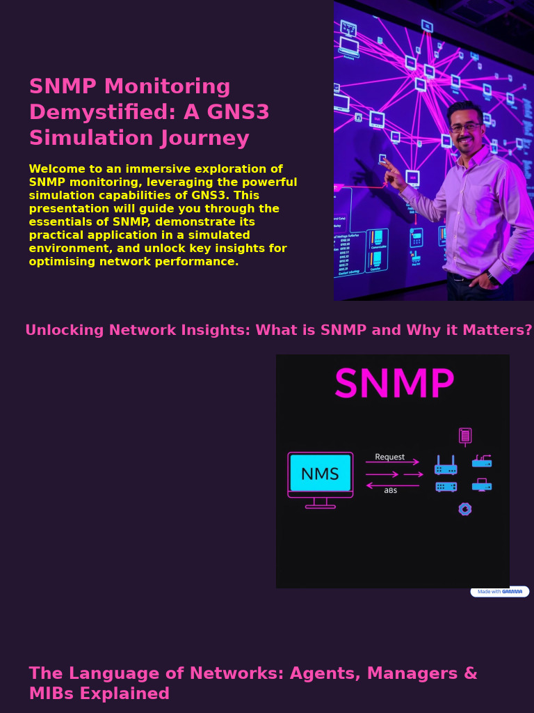 SNMP Monitoring with GNS3 Guide | PDF | Computer Network | Computing