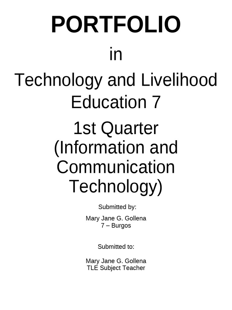 Portfolio Tle | PDF