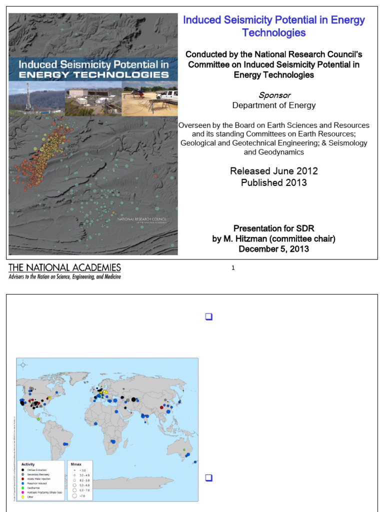 2013-1205 - Murray Hitzman (NRC) - Induced Seismicity Potential From ...