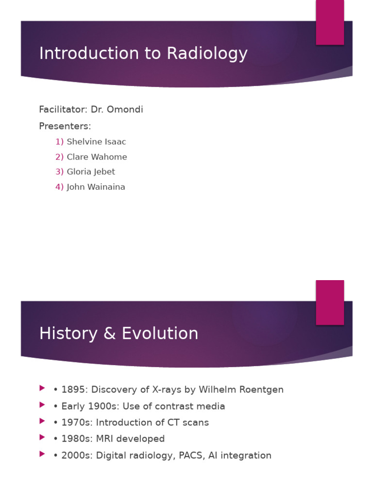 Overview of Radiology and Imaging Modalities | PDF | Radiology ...