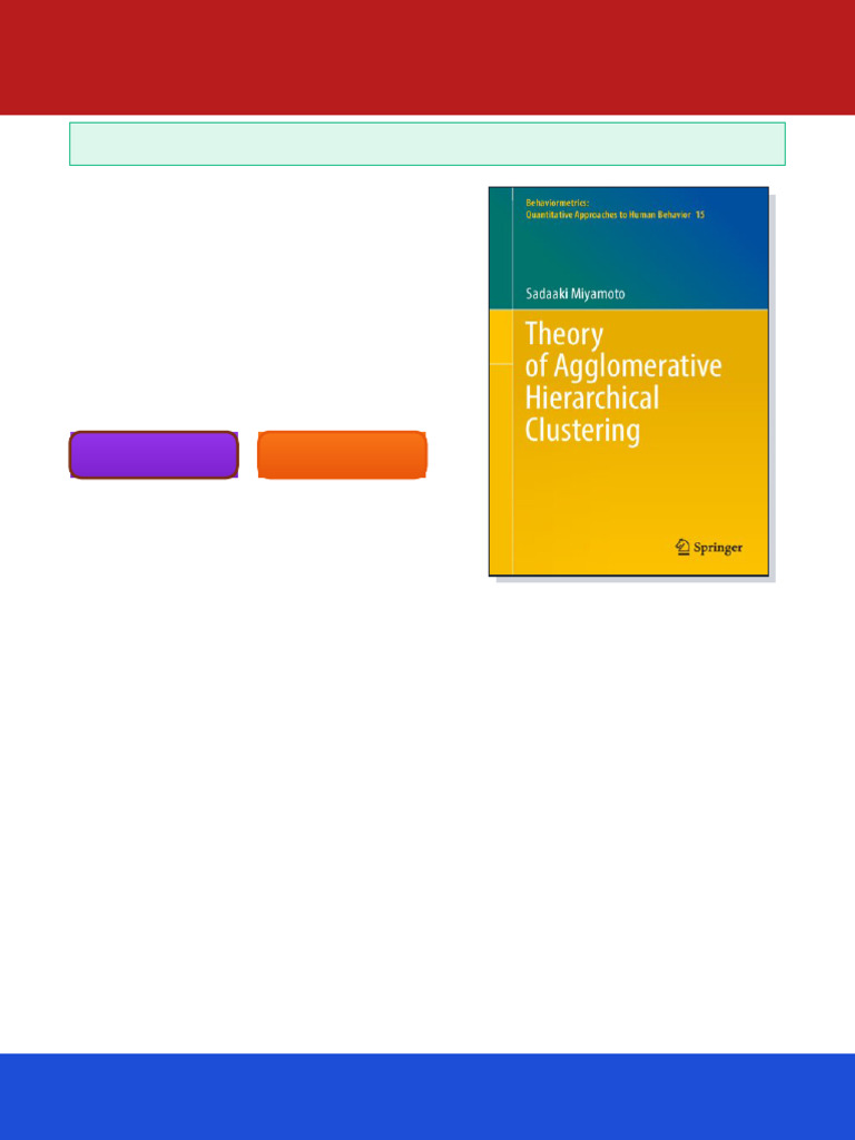 Theory of Agglomerative Hierarchical Clustering Sadaaki Miyamoto ebook ...