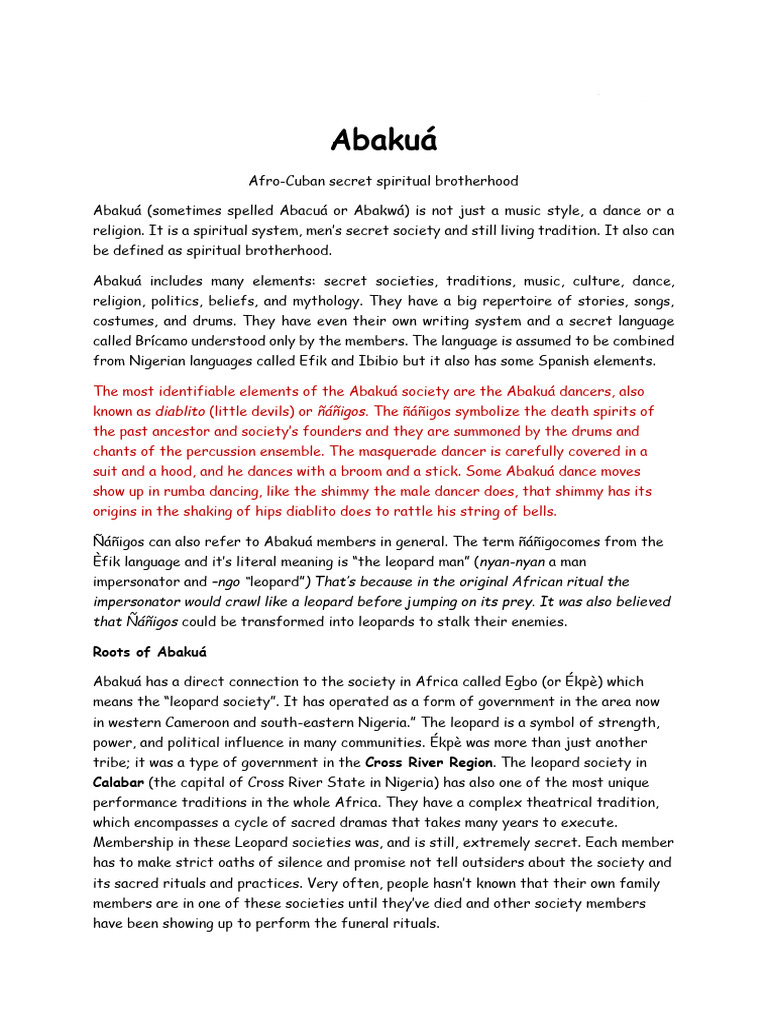 Abakua | PDF