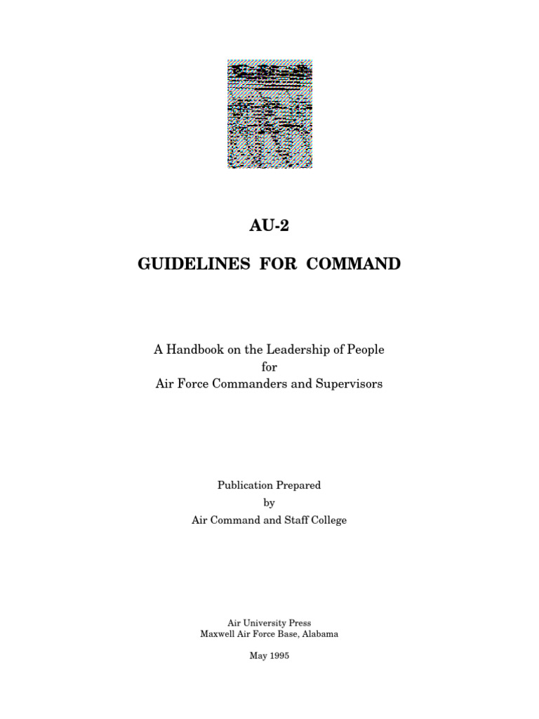 Leadership Guidelines for Air Force Commanders | PDF | Leadership ...