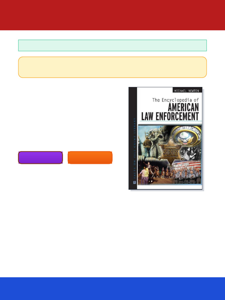 The Encyclopedia of American Law Enforcement Facts On File Crime ...