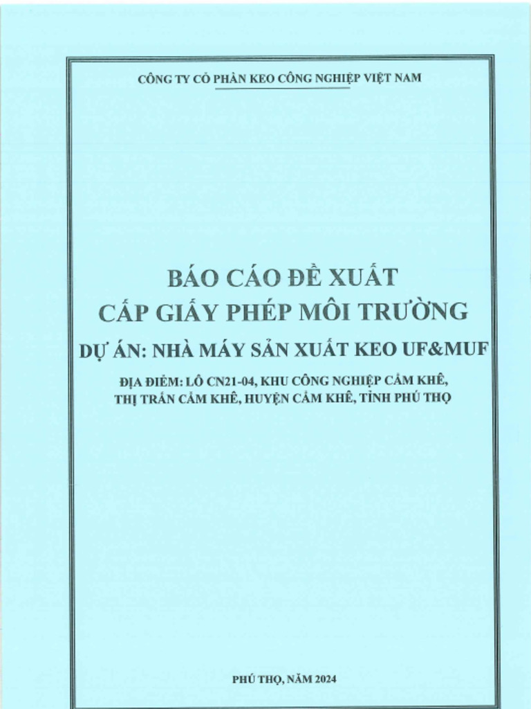 Bao Cao GPMT Keo UF-da Gop | PDF