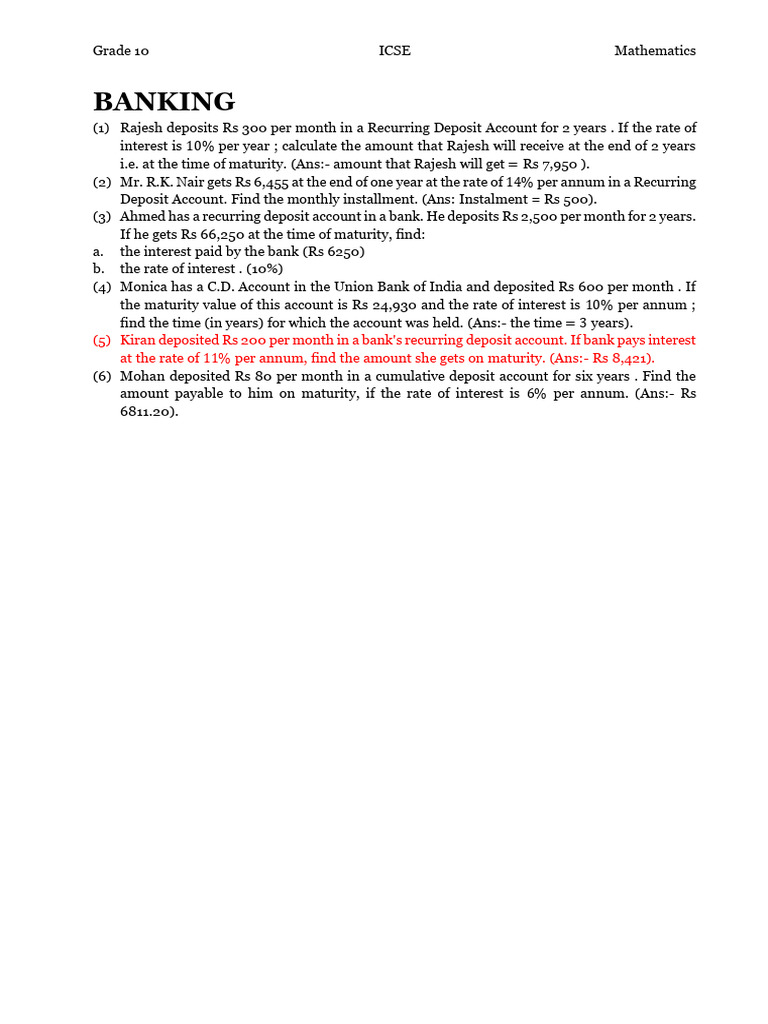 ICSE G10 Chapter Wise Practice Questions | PDF | Circle | Factorization