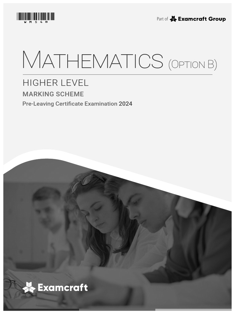 B LC Maths Higher Marking Scheme Examcraft | PDF | Equations ...