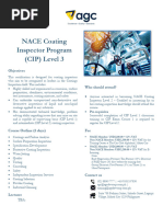 NACE Coating Inspector Level 1 Overview | PDF | Coating | Certification
