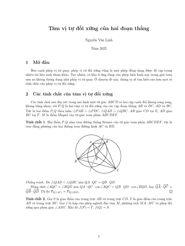 Tam VI Tu Doi Xung 2025 - Nguyen Van Linh | PDF