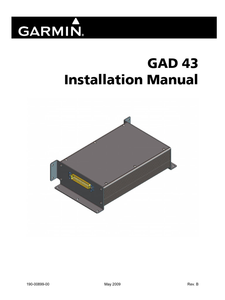 GAD 43 Installation Manual Rev B | PDF | Electrical Connector ...