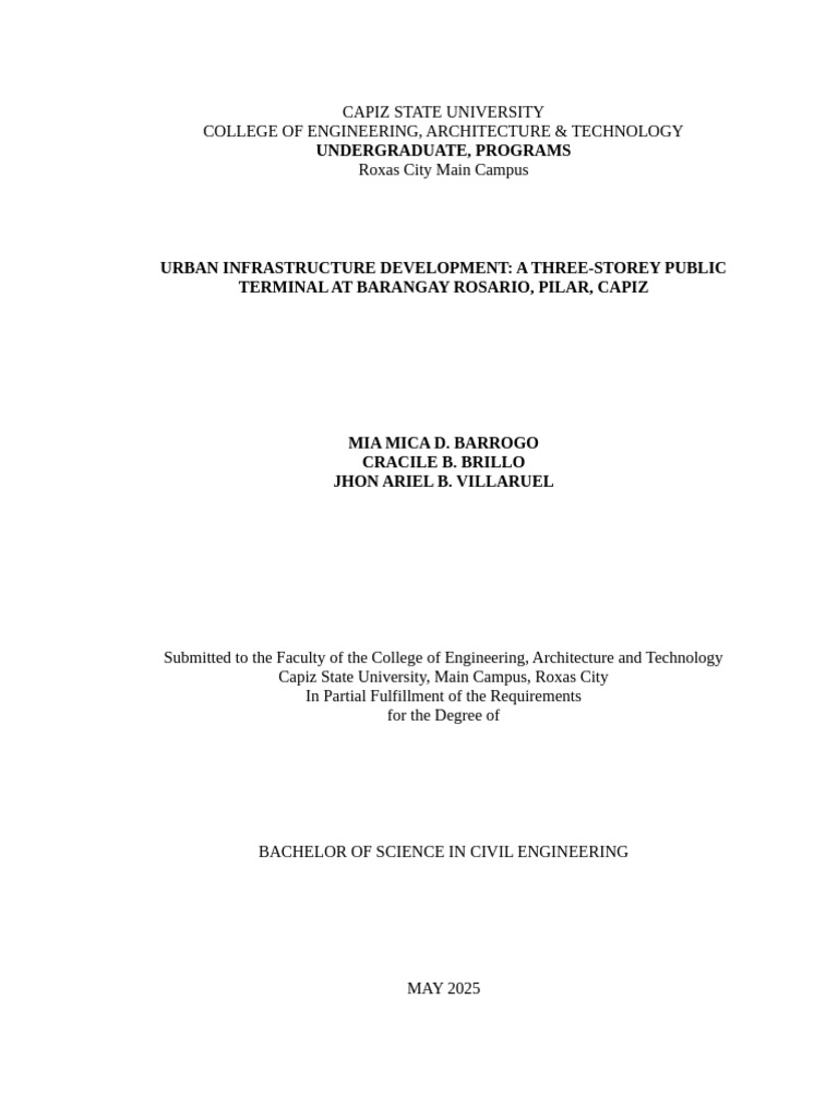 Urban Infrastructure Development Project | PDF | Structural Engineering ...