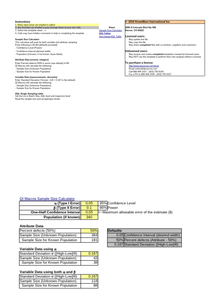 9.sample Size Calculator | PDF | Sample Size Determination | Sampling ...