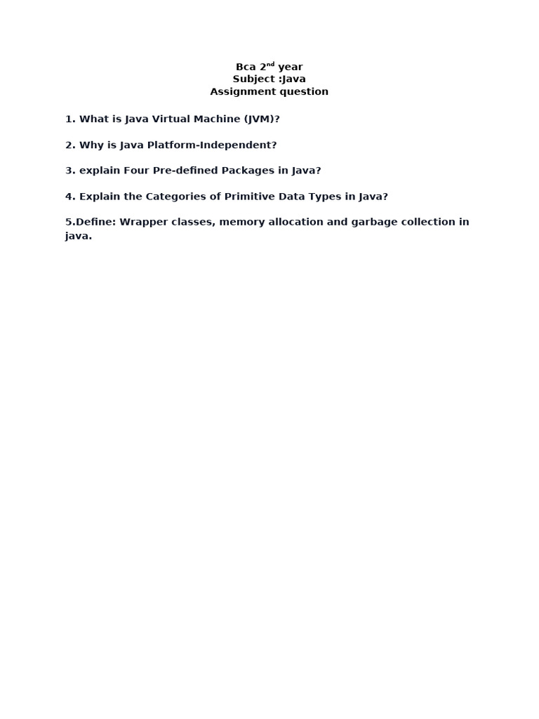 Assignment | PDF