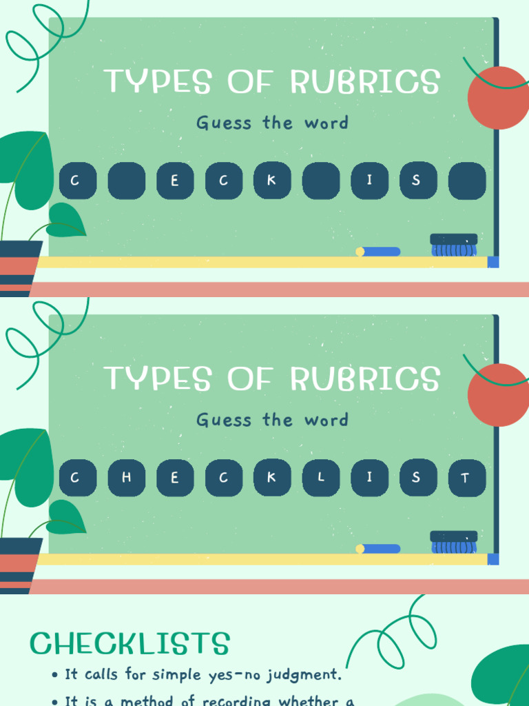 Module 5 - Scoring Rubrics | PDF