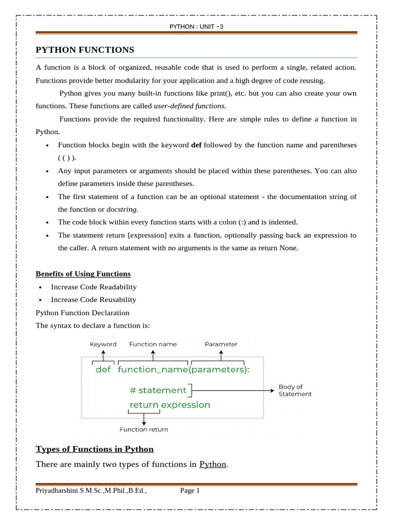Unit - 3 | PDF | Parameter (Computer Programming) | Recursion