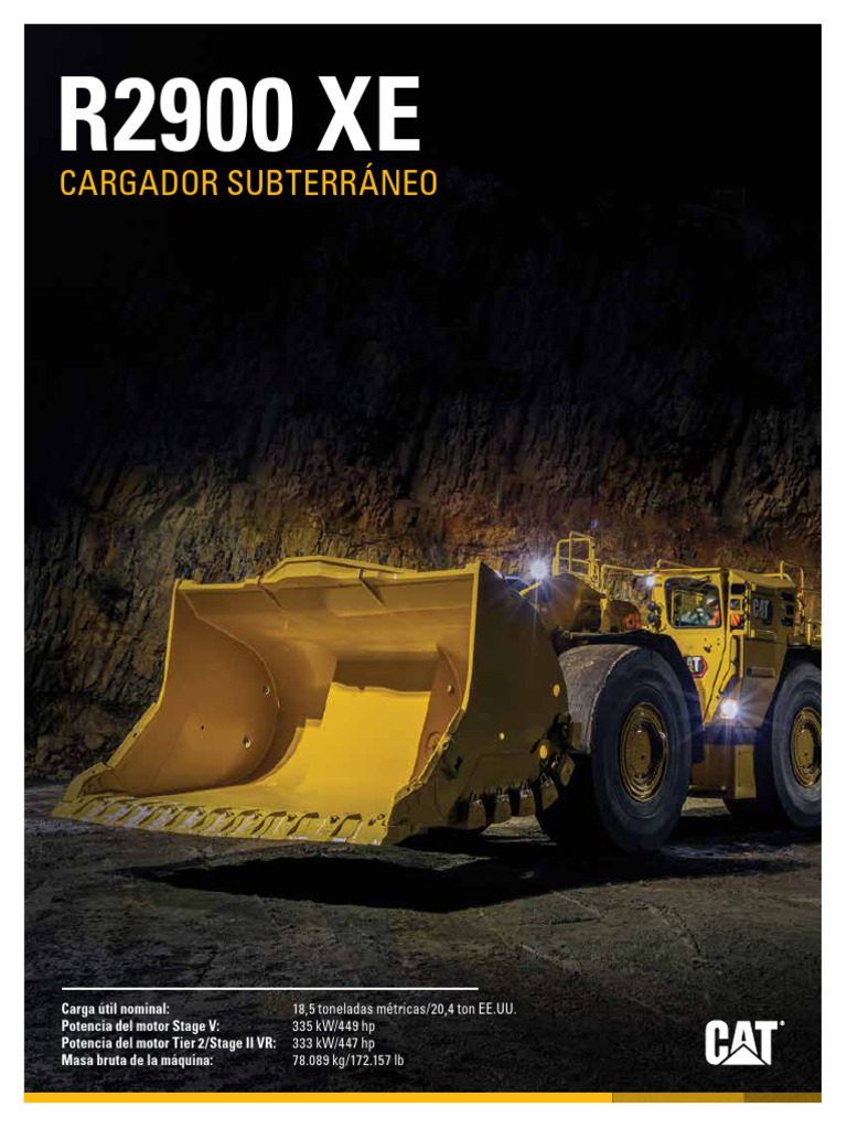 Cargador Subterráneo R2900 XE: Potencia y Eficiencia | PDF | Motor ...