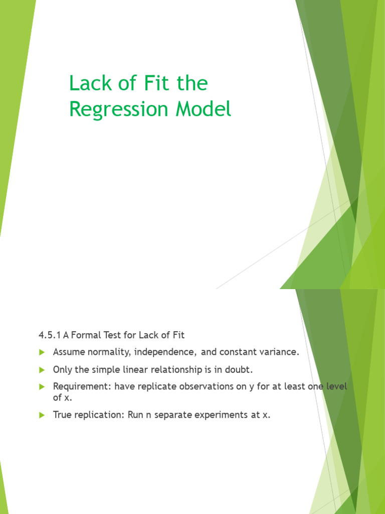 Materi 3.5 MLT (Lack of Fit) | PDF | Regression Analysis | Errors And ...