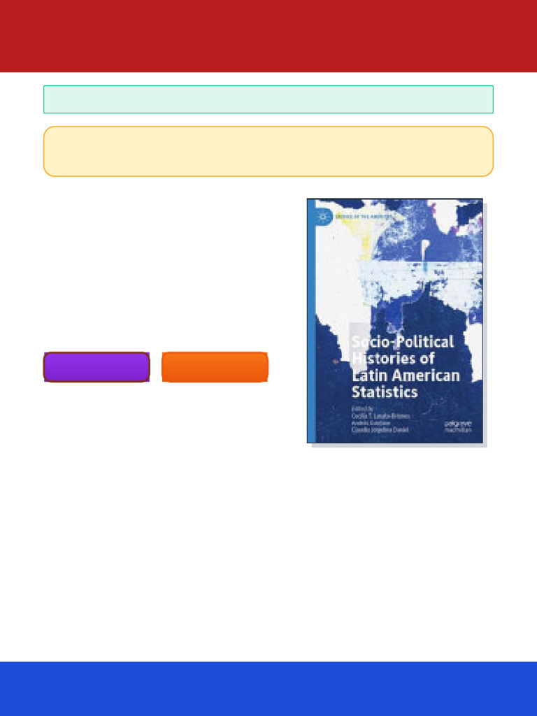 Socio-Political Histories of Latin American Statistics Cecilia T ...