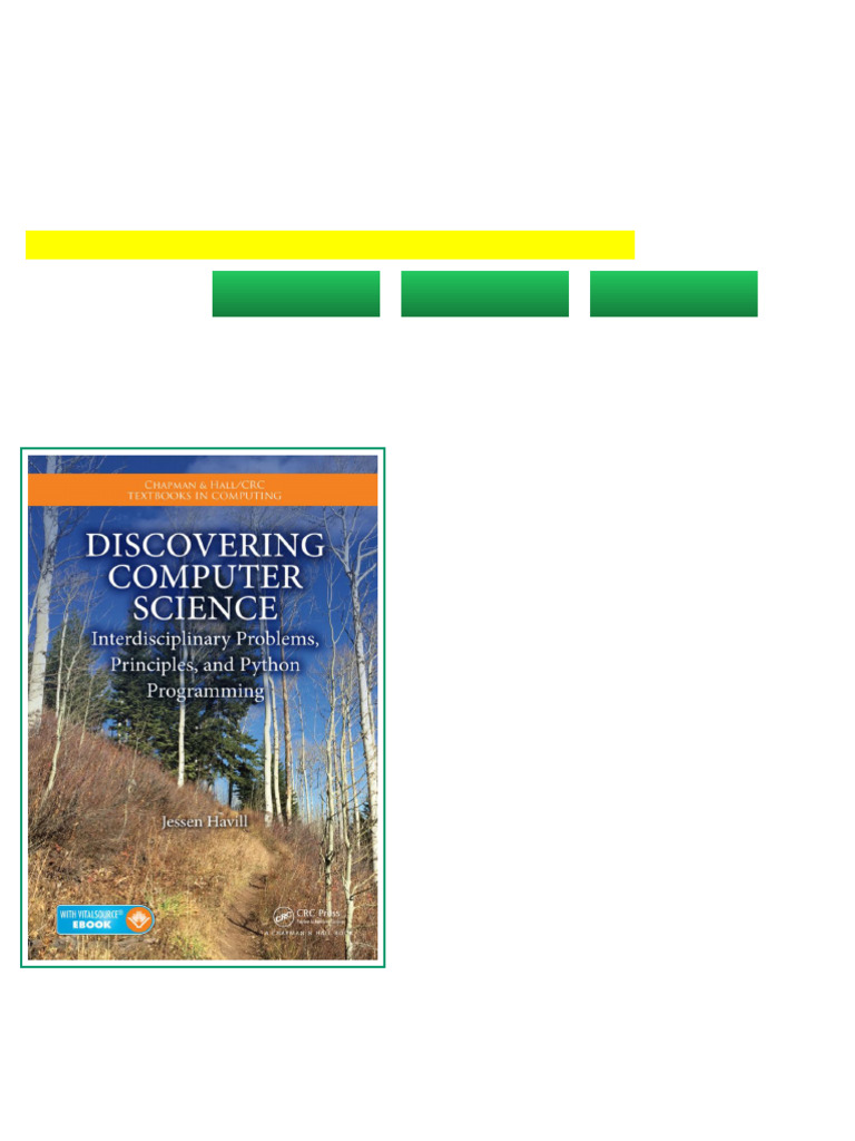 Discovering Computer Science Interdisciplinary Problems Principles and ...