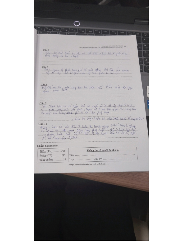 Bài Ktra LKD - 1 | PDF