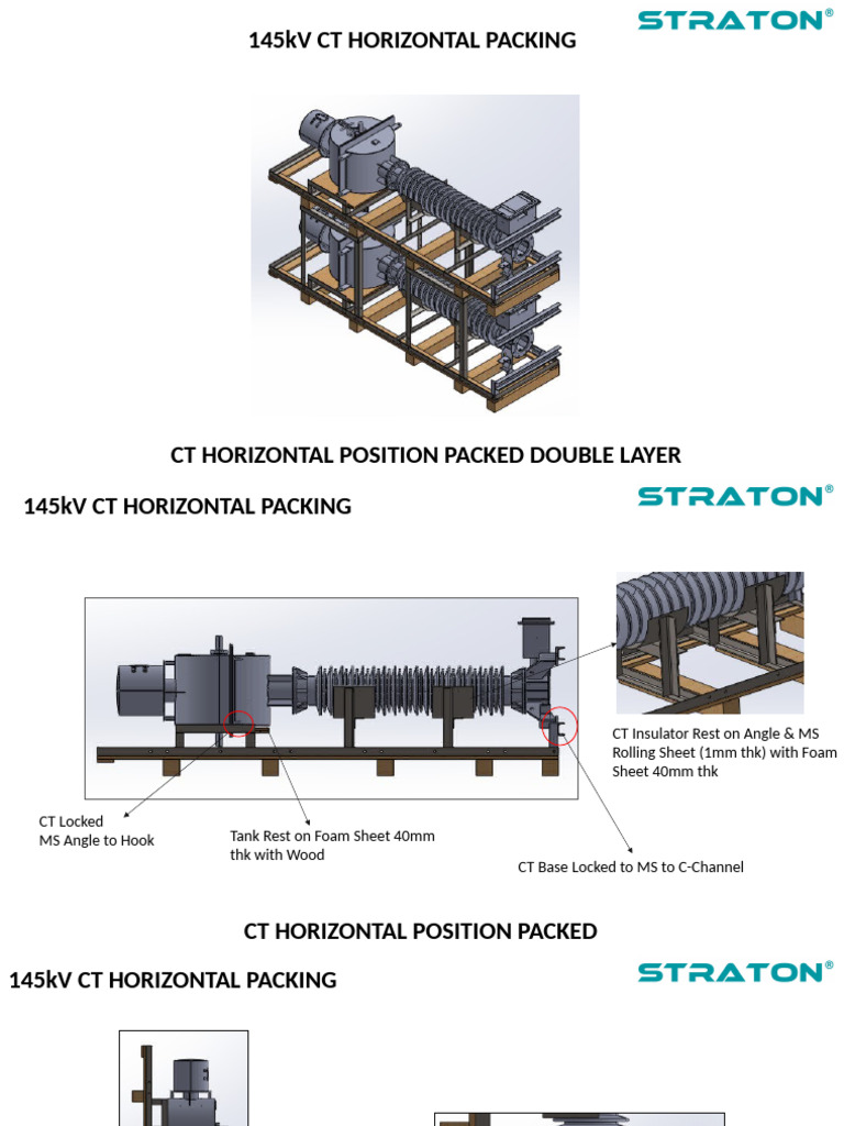 145kV CT Horizontal Packing Guide | PDF