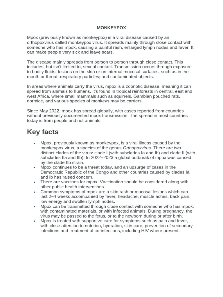 Monkeypox | PDF | Microbiology | Virology