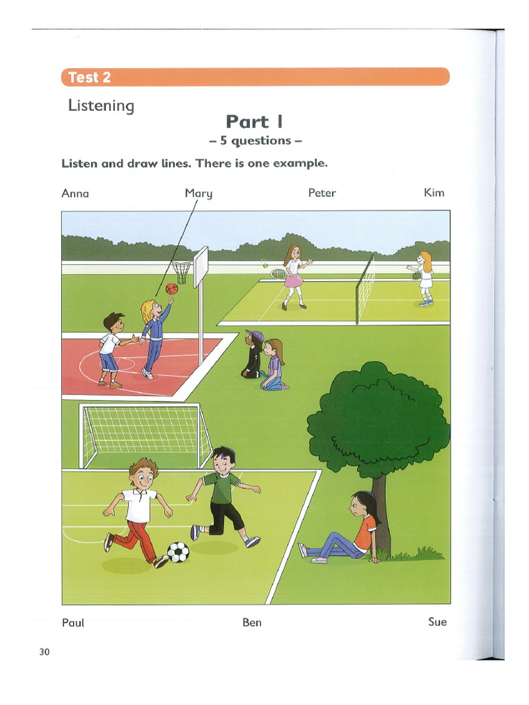 Listening Test 2 Movers Collins | PDF