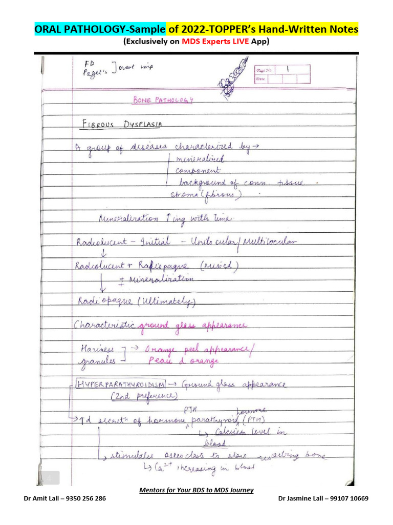 Sample Oral Pathology - 8f4066fe 50b2 4faa A32f 710660974f59 | PDF