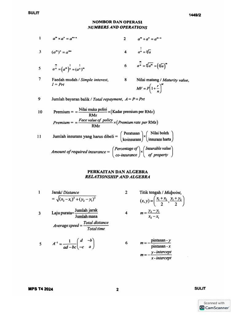 Formula Math | PDF