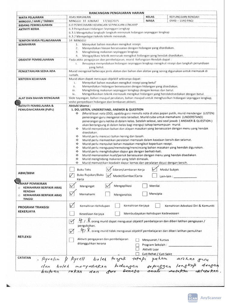 RPH Jusmin 2025 | PDF