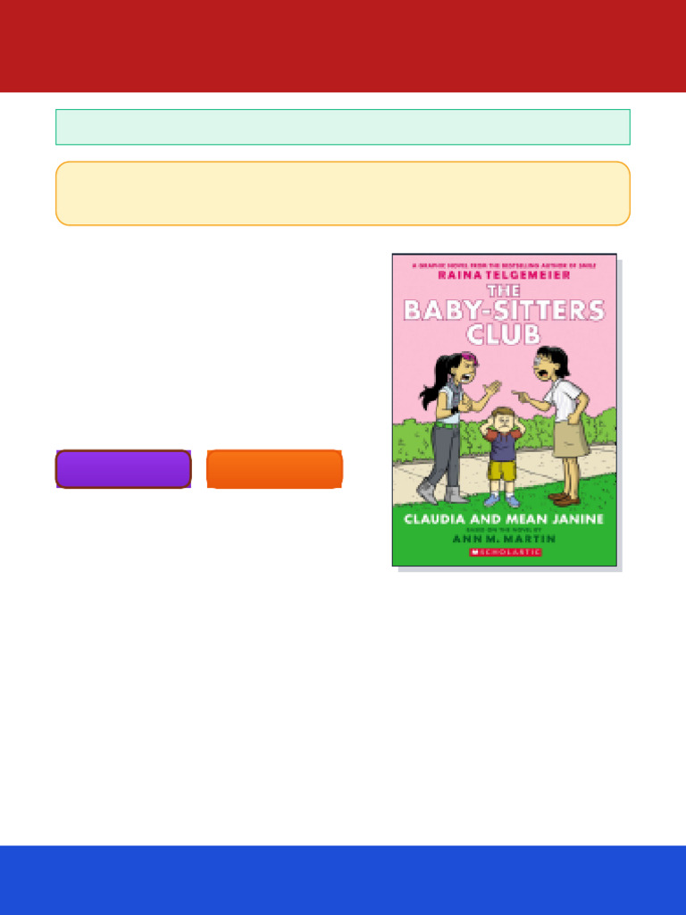 Review:: Claudia and Mean Janine Full Color Edition M. Martin Ann | PDF ...
