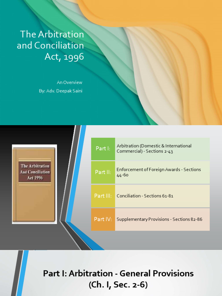 Overview of the Arbitration Act 1996 | PDF | Arbitration | Arbitral ...