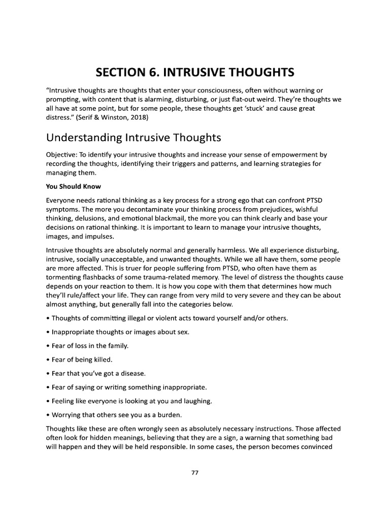 Intrusive Thoughts | PDF