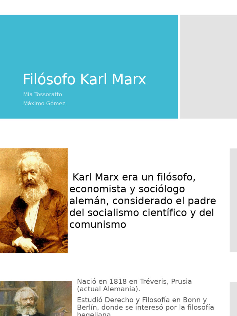 Karl Marx: Filosofía y Legado Socialista | PDF