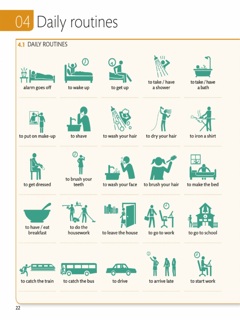 Daily Routines Extra Vocabs | PDF