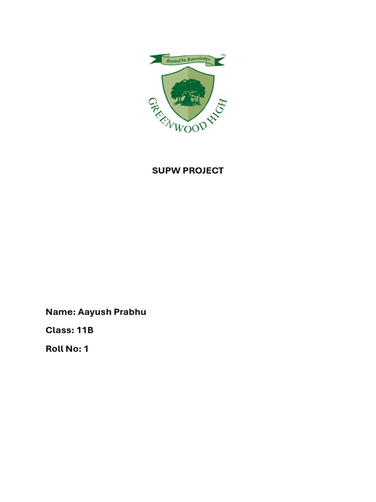 Supw Project | PDF