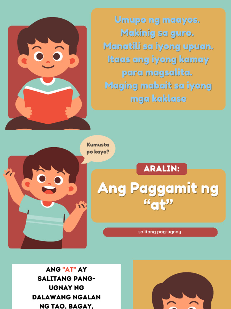 Umupo NG Maayos. Makinig Sa Guro. Manatili Sa Iyong Upuan. Itaas Ang ...