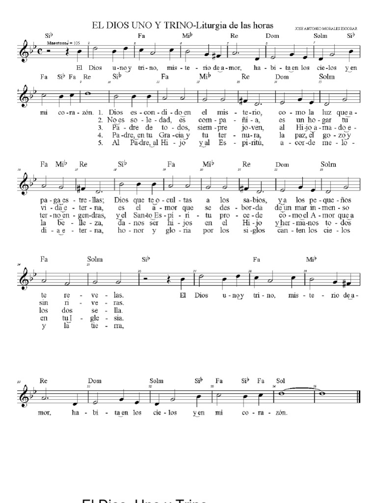 El Dios Uno y Trino-Jose Antonio Morales Escobar | PDF
