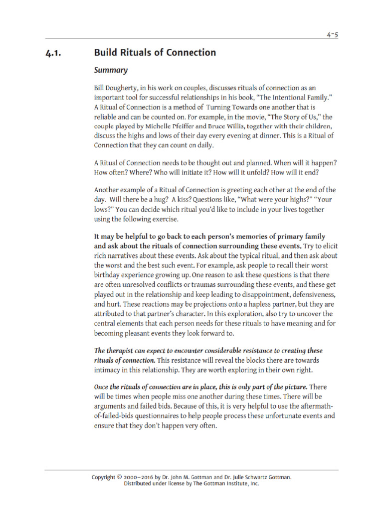 Building Rituals of Connection | PDF