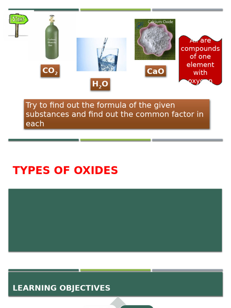 Types of Oxides 1 | PDF | Oxide | Physical Sciences