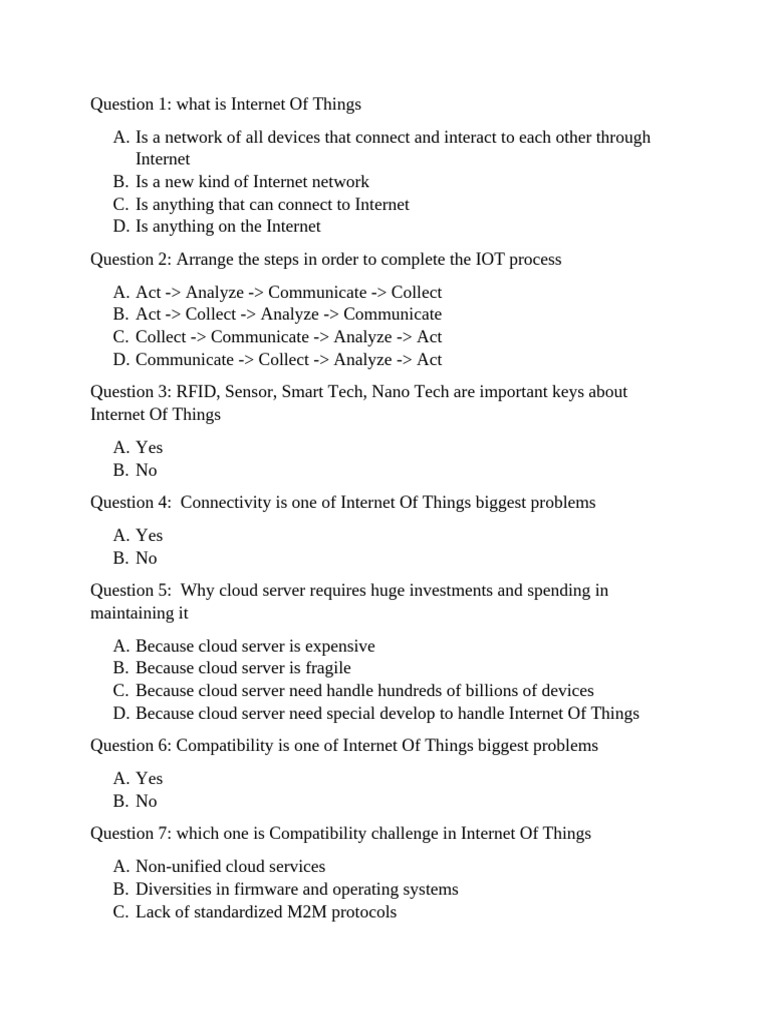 Understanding the Internet of Things (IoT) | PDF | Internet Of Things ...