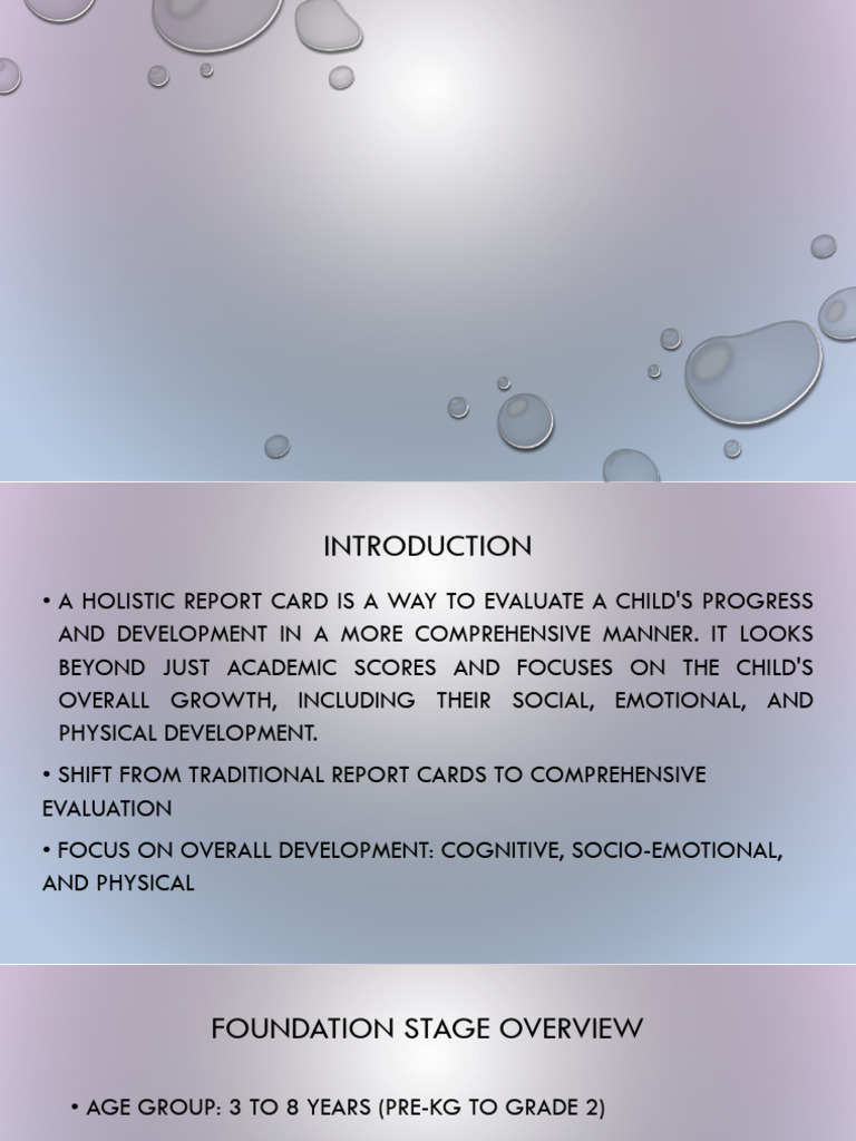 Holistic Progress Card (HPC) For Foundational Stage | PDF | Learning ...