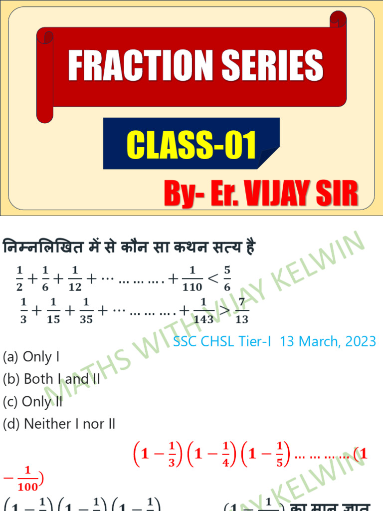 Fraction Series | PDF