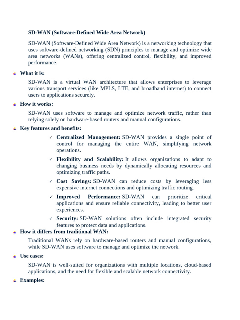 SD Wan | PDF