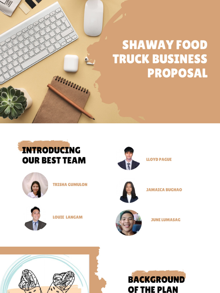 Shaway Food Truck Business Proposal | PDF | Fast Food | Brand