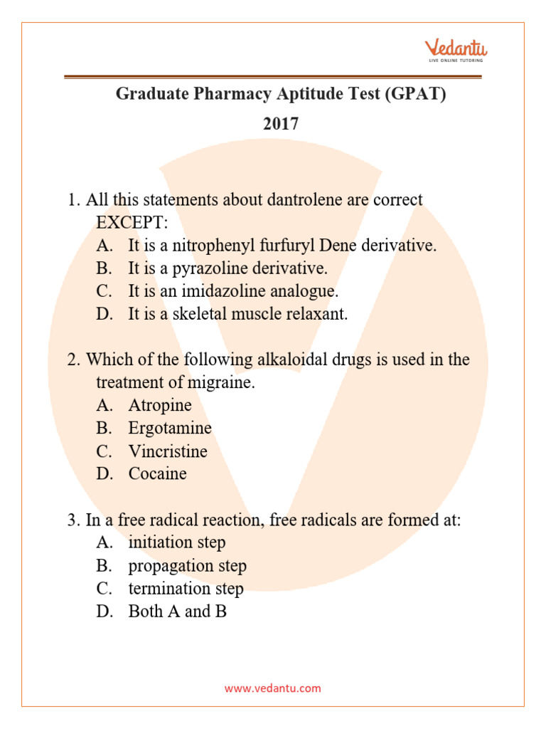 GPAT Question Paper 2017 PDF Download | PDF | Menstrual Cycle