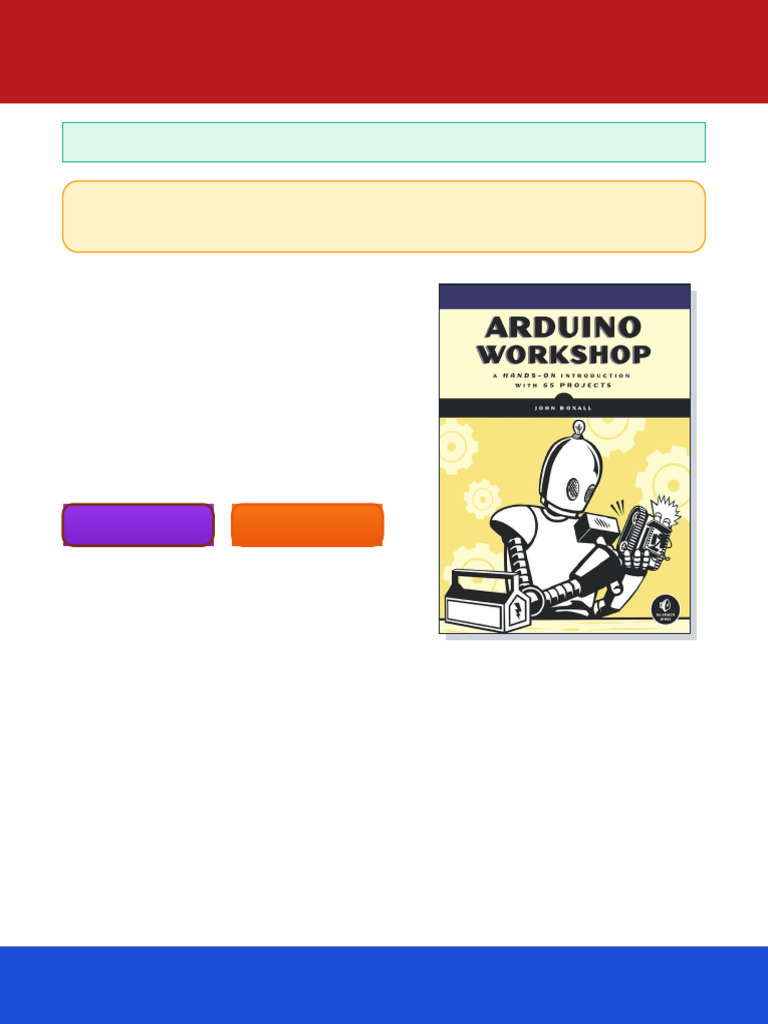 Arduino Workshop A Hands On Introduction With 65 Projects 1st Edition ...